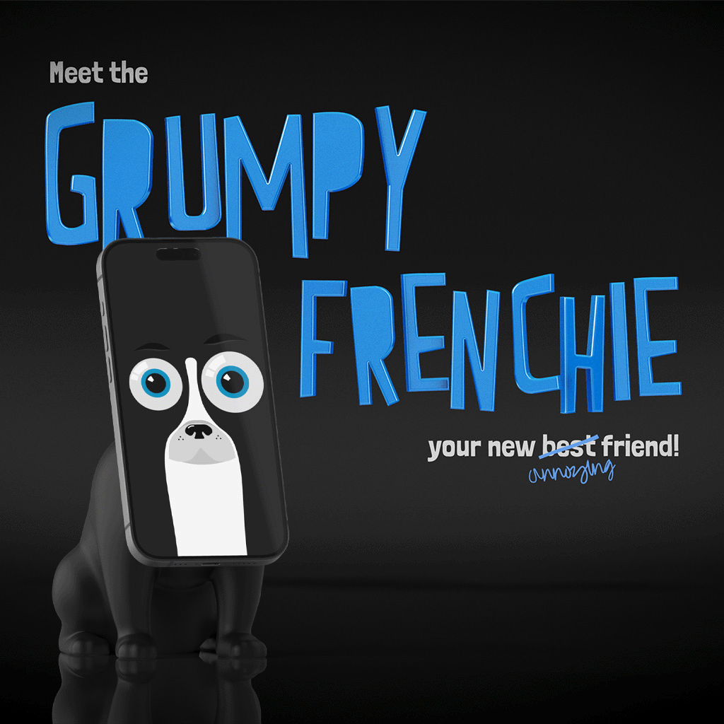 The Grumpy Frenchie – Wireless Phone Charger & Badass AI Assistant